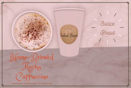 Second Life Marketplace - Solace Brews ~ Home-Brewed Mocha Cappuccino